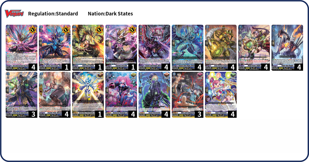 Drajeweled | Budget Deck Collection (Cardfight Vanguard Custom Deck) – 50cards
